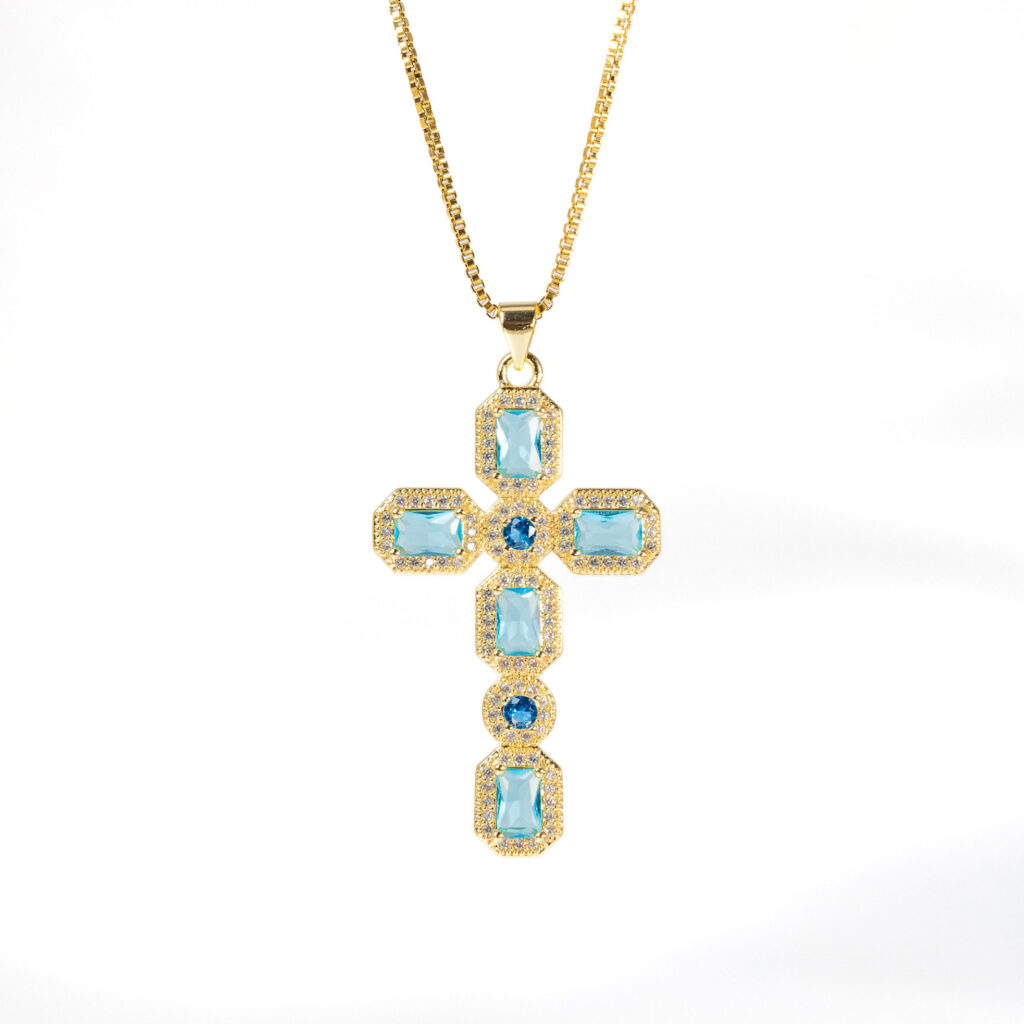 Croix baroque | La Turquoise - Cross Paradise